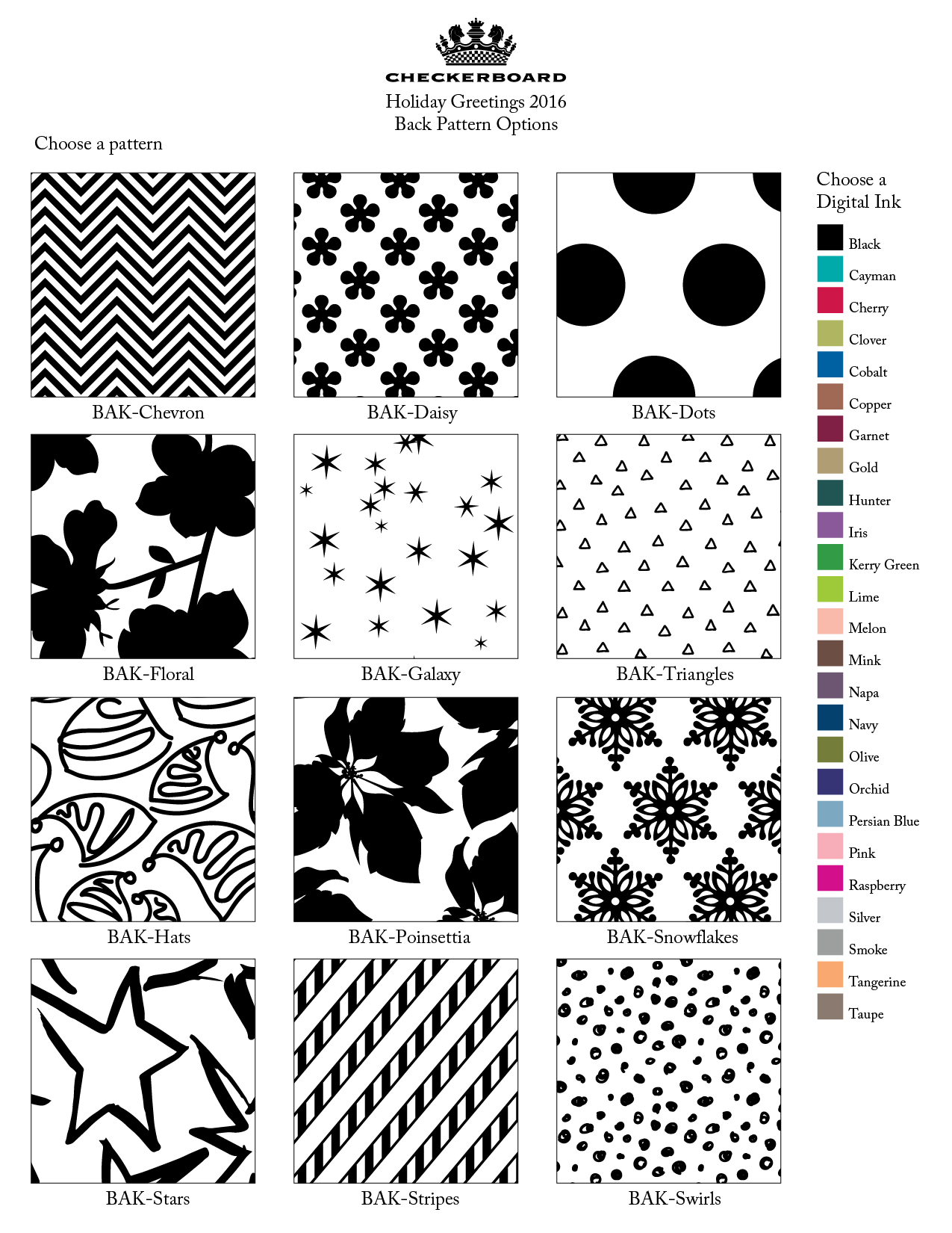 Back Pattern Choices